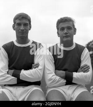 GEOFF STRONG AND JOE BAKER - PORTRAIT OF FOOTBALLERS OF ARSENAL FC ...