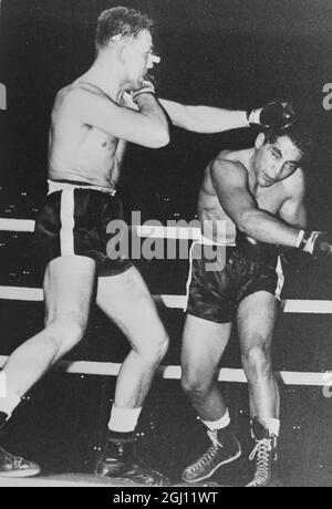 BOXING RISBERG LENNART PASTRANO WORLD TITLE STOCKHOLM 8 AUGUST 1961 Stock Photo - Alamy