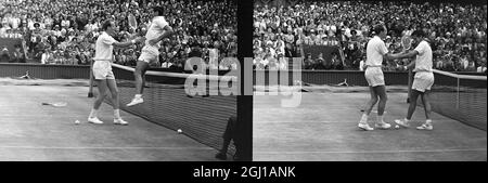 ROY EMERSON IN ACTION IN THE ALL ENGLAND LAWN TENNIS CHAMPIONSHIPS AT ...