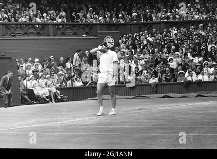 ROY EMERSON IN ACTION IN THE ALL ENGLAND LAWN TENNIS CHAMPIONSHIPS AT ...