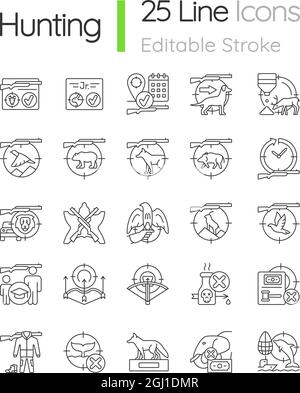 Junior hunting license linear icon Stock Vector Image & Art - Alamy