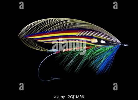 Atlantic Salmon Fly designs Stock Photo - Alamy