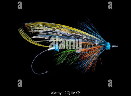 Atlantic Salmon Fly designs Stock Photo - Alamy