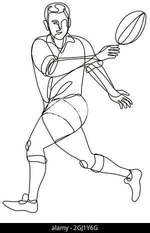 rugby passing front view ball Stock Photo - Alamy