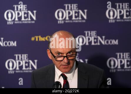Dr Ian Kerr, Captain of Royal Portrush, during the announcement that ...