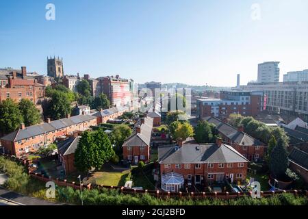 The Cliff Road / Narrow Marsh area of Nottingham City, captured from ...
