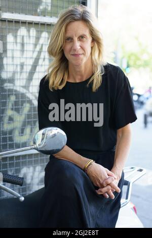 French film director Elsa Amiel during the presentation of the movie ...
