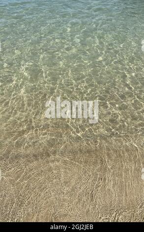 Crystal clear water in Quemado beach in al hoceima Stock Photo - Alamy