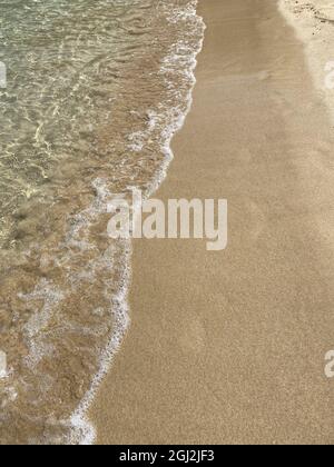 Crystal clear water in Quemado beach in al hoceima Stock Photo - Alamy