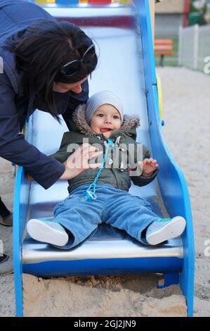 POZNAN, POLAND - Apr 23, 2015: The Albert Heijn Kurkuma spice in a jar ...