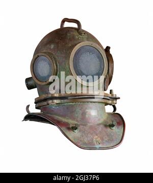 Deep-Sea Divers Helmet Large Heavy Brass, used for deep-sea exploring ...