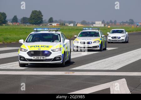 West Yorkshire Police Driver Training unit at Leeds East Airport while ...