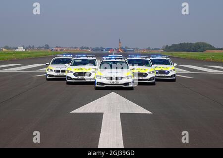 West Yorkshire Police Driver Training unit at Leeds East Airport while ...