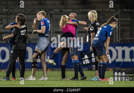 Hoffenheim, Germany. 08th Sep, 2021. TSG Hoffenheim v FC Rosengård - UEFA Women's Champions ...