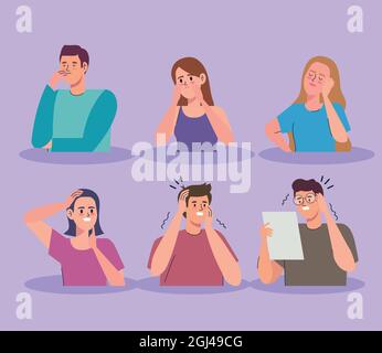 set women depressed sad desperate Stock Vector Image & Art - Alamy