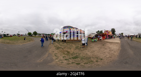 360° view of Dodgems fairground attraction, Truckfest 2021, UK - Alamy