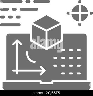 Presentation icon. Monochrome simple Project Management icon for ...