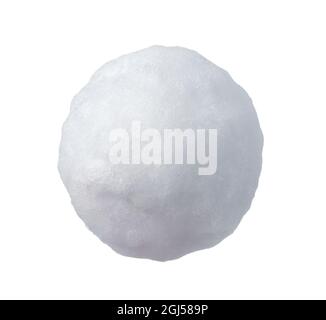 Snowball isolated on white background Stock Photo - Alamy