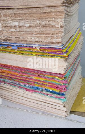 Bhutan, Thimphu, handmade paper Stock Photo - Alamy