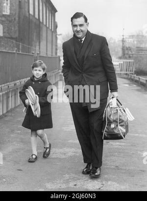 Colin Cowdrey with son Christopher arriving at Queen's Club London 18 ...