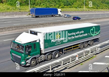 Morrisons supermarket supply chain lorry truck transport logistics ...