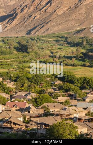 Armenia, Areni. Town view at dawn Stock Photo - Alamy