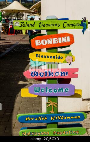 Curacao sign Willemstad, Curacao Stock Photo - Alamy
