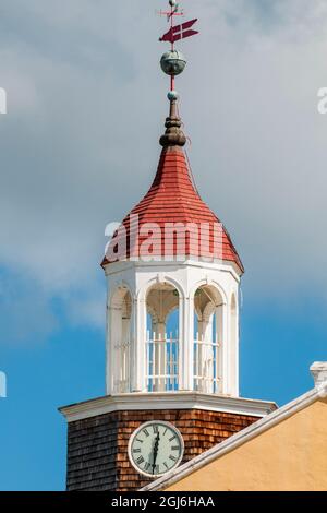Historic Steeple Building downtown Christiansted, St. Croix, US Virgin ...