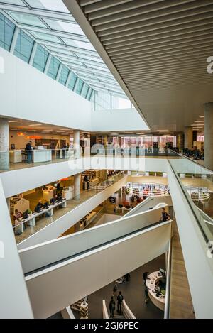 Interior of the Central Library in Halifax, Nova Scotia, Canada Stock ...