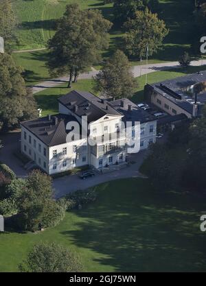 An aerial view over Haga palace in Stockholm, Sweden, October 2, 2011 ...