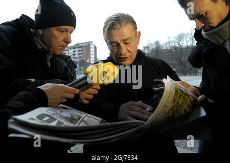 STOCKHOLM 20111216 EX night club owner Mille Markovic is seen looking ...