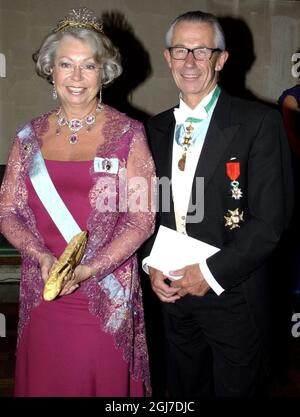 Princess Christina, Mrs. Magnuson and Tord Magnuson, arrives for the ...