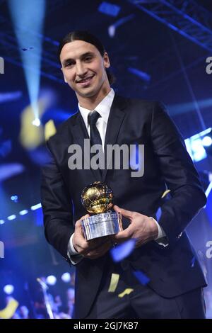 Zlatan Ibrahimovic is awarded The Golden Ball award, it was the first ...