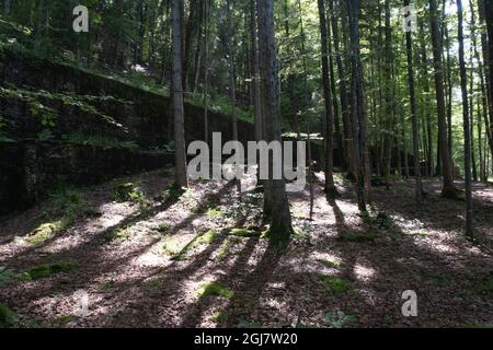 Berchtesgaden, Germany - August 9, 2021: What remains of the Berghof ...