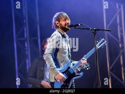 Ben Bridwell of The Band of Horses during the last gig on their UK tour ...