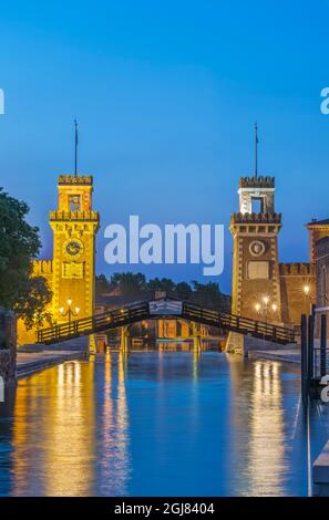 Italy, Venice. Arsenal, This area was a shipyard which produced all of ...