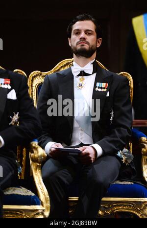 STOCKHOLM 2013-12-10 Prince Carl Philip, Tamar Warshel, Chemistry ...
