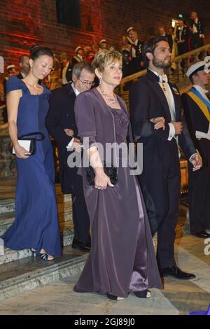 STOCKHOLM 2013-12-10 Prince Carl Philip, Tamar Warshel, Chemistry ...