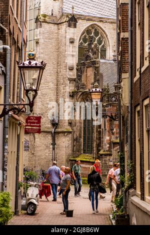 Warmoesstraat red light district, Amsterdam, Holland, Netherlands Stock ...