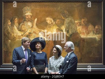 Queen Maxima during a visit to the Rijksmuseum in Amsterdam on the ...