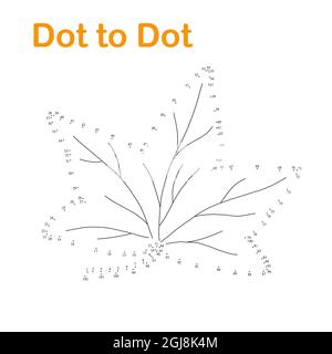 Vector autumn dot-to-dot and color activity with cute umbrella. Fall ...
