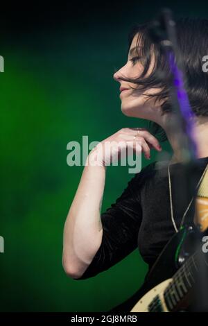 GOTHNEBURG 2014-08-08 US singer-songwritern Sharon Van Etten perform at ...