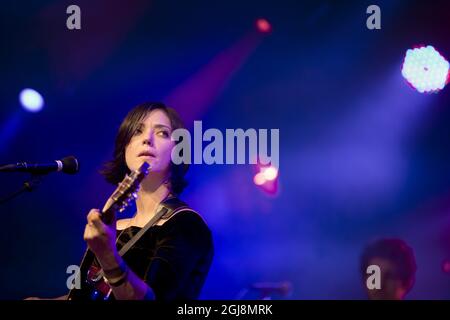 GOTHNEBURG 2014-08-08 US singer-songwritern Sharon Van Etten perform at ...