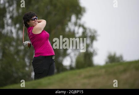 HELSINGBORG 2014-09-07 Becky Brewerton of Wales during the Helsingborg ...