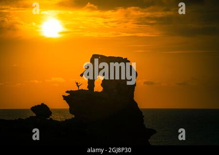 Spain, Menorca. Elephant Rock Stock Photo - Alamy