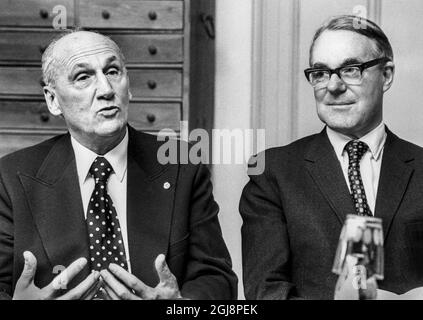 Nobel Laureates in Chemistry Vlademir Prelog and John W. Cornforth from ...