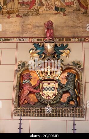 Dining room in Cardiff Castle, Cardiff, England Stock Photo - Alamy