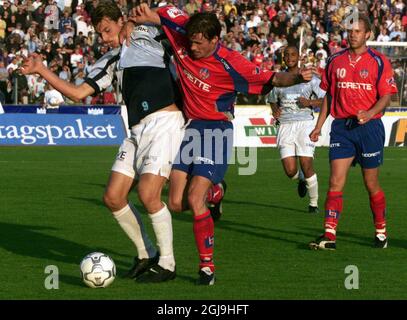Malmo's Zlatan Ibrahimovic (left) in action Stock Photo - Alamy