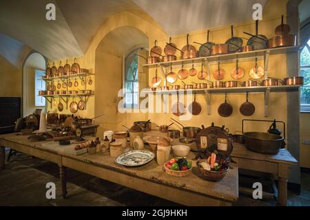 Kitchen at Inveraray Castle in Argyll and Bute, Scotland, UK Stock ...