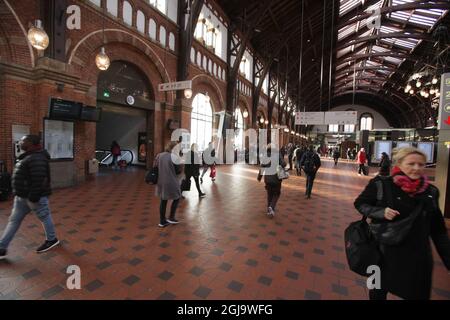 COPENHAGEN 20151112 Copenhagen railway station Foto: Stig-Ake Jonsson ...